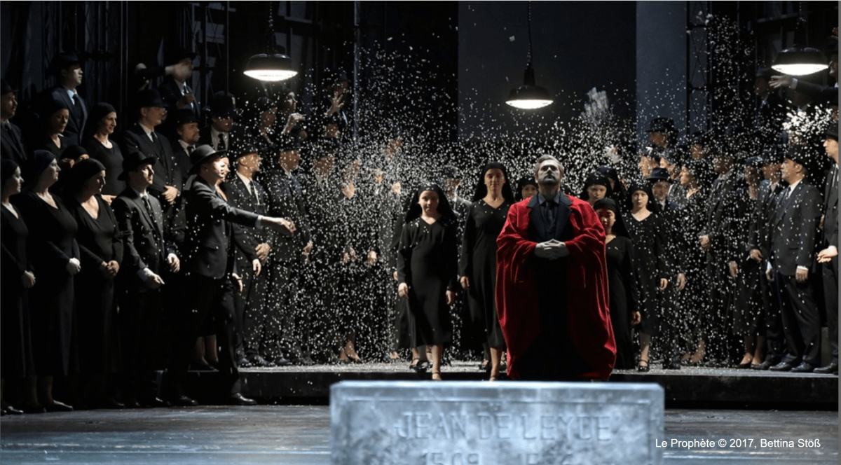 Gregory Kunde as Le Prophete at Deutsche Oper Berlin, December 3, 2017 ...
